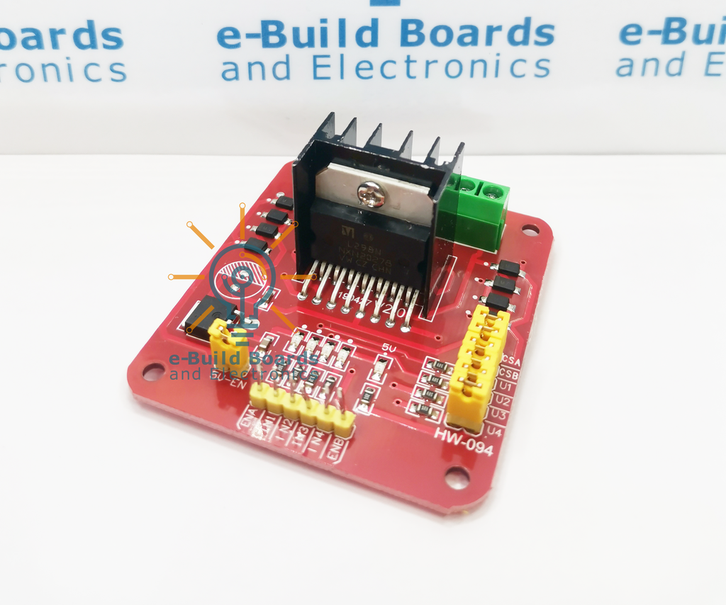 Stepper Motor Driver L298N Dual H-Bridge HW-094 Module | e-Build Boards ...